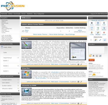 PHP-Fusion Open-Source Content Management System CMS