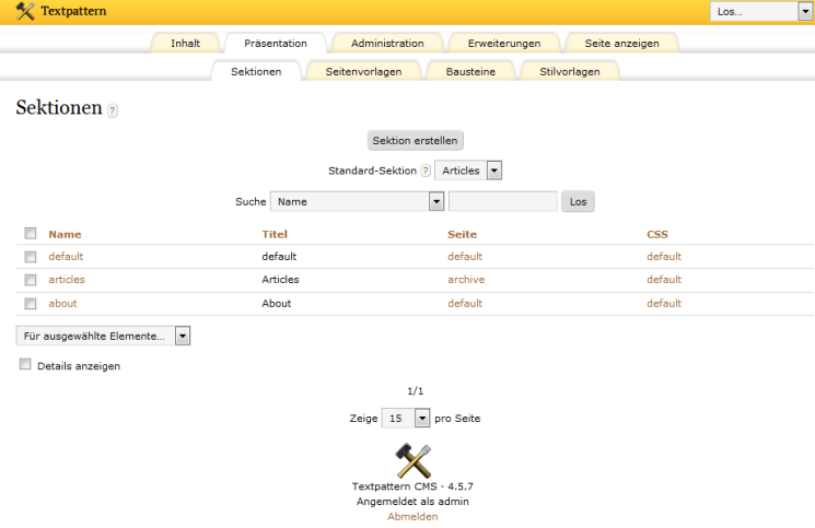 Textpattern CMS - GRATIS CMS Content Management System